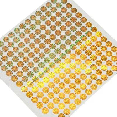 China Het Hologram het Vinylsticker van zelfklevend Etiketpvc Anti Vervalsen Te koop