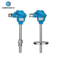 China PT100 RTD Temperature Transmitter with ±0.5% Accuracy and -200°C to 1300°C Range, Threaded or Flange Connection for sale
