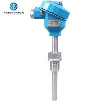 China PT100 RTD Temperature Transmitter with ±0.5% Accuracy and -200°C to 1300°C Range, Threaded or Flange Connection for sale