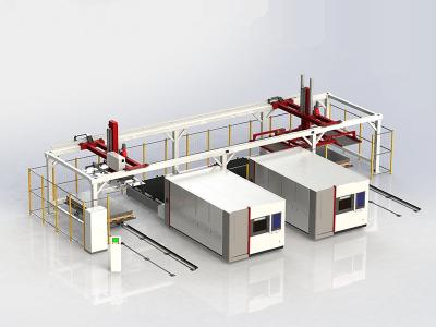 China 380V Laser Automation CNC Fiber Laser Cutting Machine 800kg Maximum Load for sale