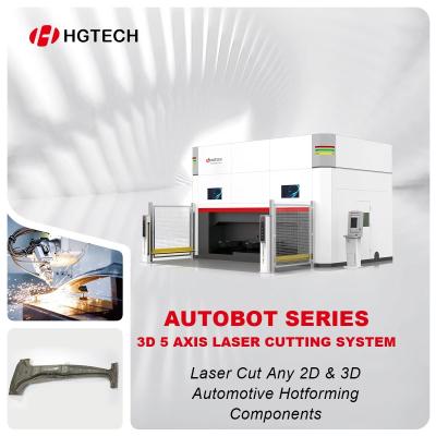 China 3D Laser Cutting Machine with A Axis Range ±135° and ELEN 3D Cutting Head for Cutting Radius 1.8m for sale