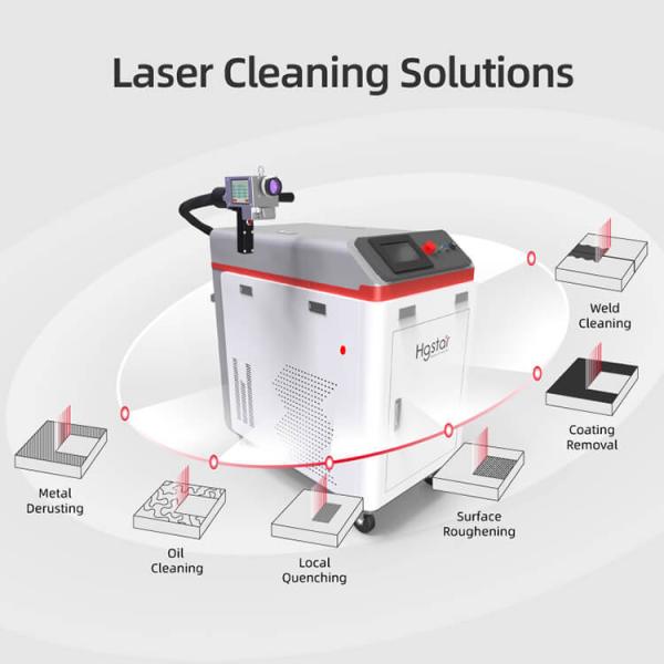 Quality Handheld Laser Cleaning Machine Ship Hull Rust Removal Container Steel Structure for sale