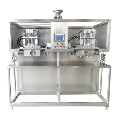 China 20l Fruit Pulp Aseptic Bag Filler Dubbelkop 3000lph Bib Filling Te koop