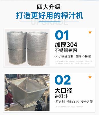 China New Big Screw Extractor For Coconut Milk With Pressure Adjustable Higher Rate Output for sale