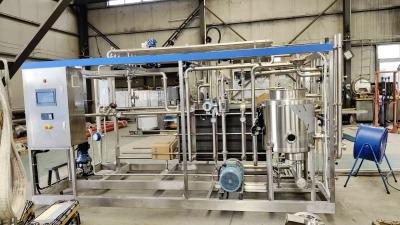 China High Efficiency Stainless Steel PLC Controlled 500L-5000L/H 72-75 Juice Milk Pasteurizer Plate Pasteurization Equipment Dairy for sale