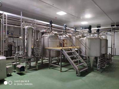 China Linha de produção a rendimento elevado do iogurte das soluções frescas do projeto do Turnkey do leite à venda