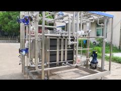 Customizable 500-20000l/h Plate Pasteurizer Sterilizer For Milk&Beverage Processing Line