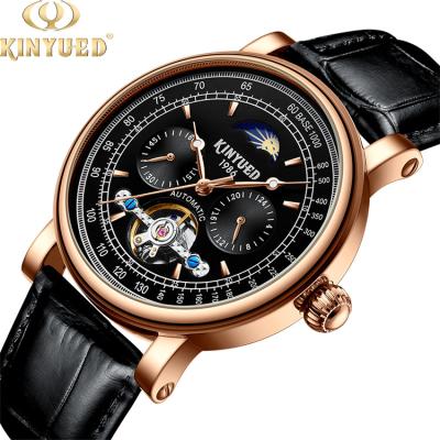 China KINYUED big flywheel watch male waterproof business men's automatic mechanical watch for sale