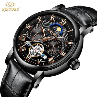 China KINYUED 2019 Creative Automatic Men Watches Luxury Brand Moon Phase Mens Mechanical Watch for sale