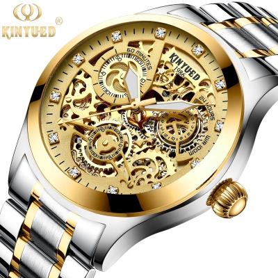 China KINYUED good quality tourbillon movement watches men luxury brand automatic mechanical mens watch for sale