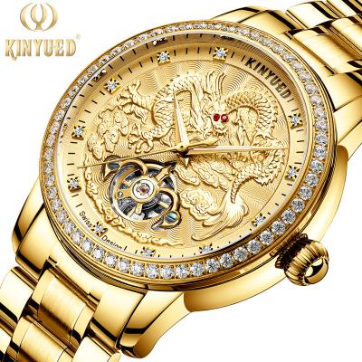 China KINYUED Men Mechanical Watches Brand Luxury Men'S Automatic Tourbillon Wristwatches for sale