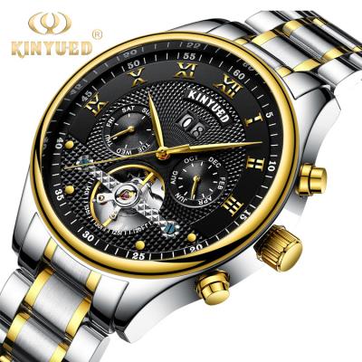 China Brand KINYUED watch Complete automatic calendar automatic mechanical watch for men for sale