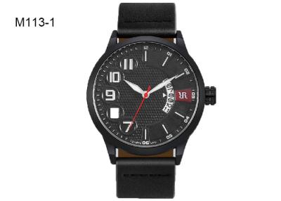 China Water Resistant Men's Quartz Watch Sport PU Leather Fashion Reloj M113 for sale