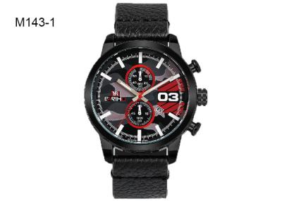 China BARIHO Men's Quartz Watch Four Color Options Leather Band Wrist Watch M143 for sale