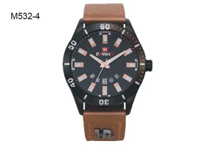 China China Wholesale Men's Quartz Watch Fashion Business Wristwatch Leather Band M532 for sale