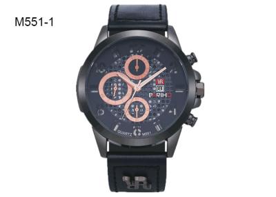 China Chronograph Men's Quartz Watch  BARIHO  Wristwatch Leather Strap Analog M551 for sale