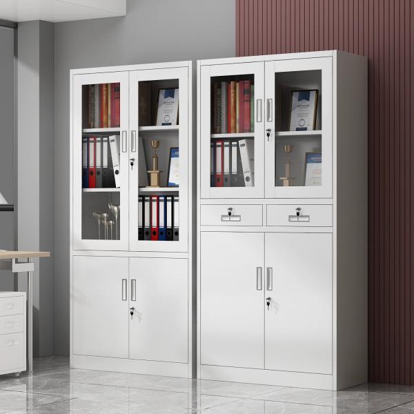 Quality 4 Door Free Standing Filing Cabinet Cupboard Storage Cabinet Stalinite Showcase for sale
