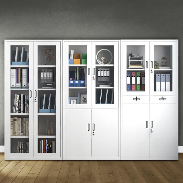 Quality 4 Door Free Standing Filing Cabinet Cupboard Storage Cabinet Stalinite Showcase for sale