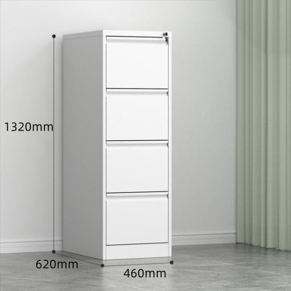 Quality 4-Drawer Modern Steel Office Furniture Key Lock Adjustable File Cabinet for Storage for Bedroom School Gym Workshop Hotel for sale