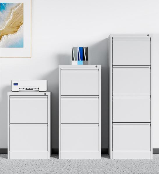 Quality 4-Drawer Modern Steel Office Furniture Key Lock Adjustable File Cabinet for for sale