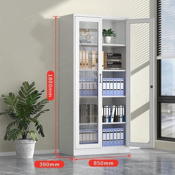 Quality Top-Ranked Modern Steel File Cabinet Home Hotel Office Lock Adjustable Bookshelf for sale