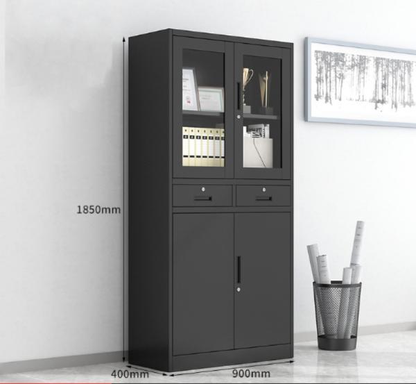Quality Storage Cabinet with 4 Doors and Adjustable Shelves Metal File Cabinet Manufacturers Metal Cupboard Steel Storage Filing Cabinet for sale