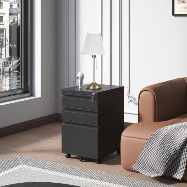 Quality Hot Sale 3-Drawer Office Furniture Full Rustproof Steel File Cabinet With for sale