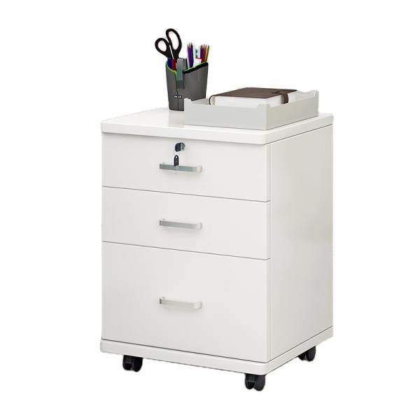Quality Steel Mobile Pedestal File Cabinet with 3 Lockable Drawers and Wheels Office Movable Storage for sale