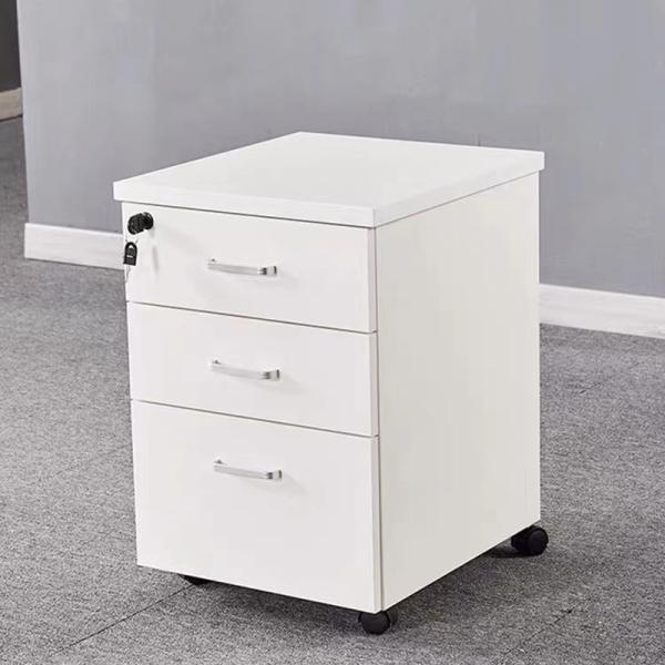 Quality Steel Mobile Pedestal File Cabinet with 3 Lockable Drawers and Wheels Office for sale