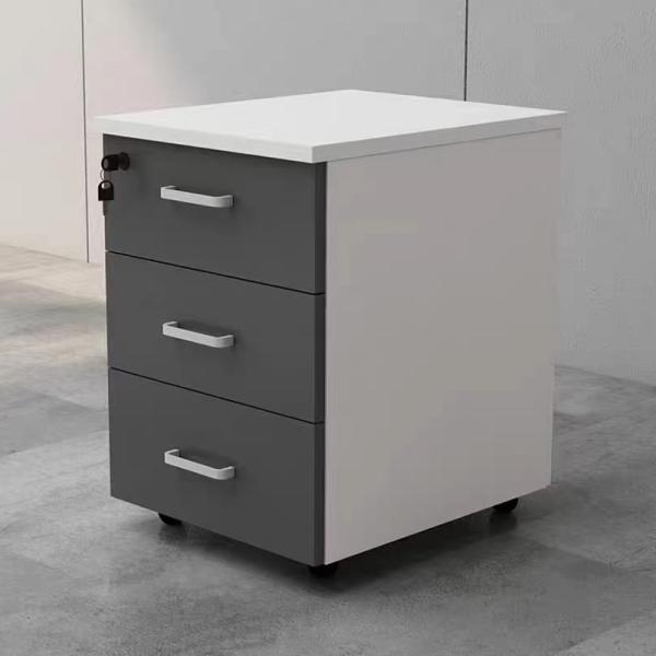 Quality Steel Mobile Pedestal File Cabinet with 3 Lockable Drawers and Wheels Office for sale