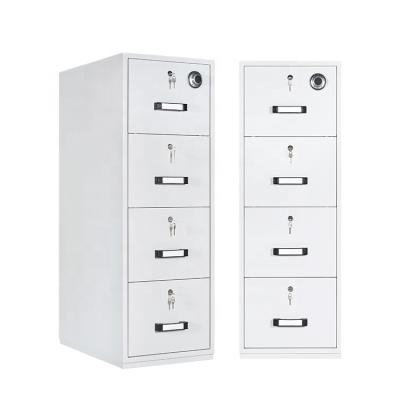 China Individual Key Lock 4-Drawer Steel File Cabinet Fireproof and Explosion Resistant Storage for Home Office Security for sale