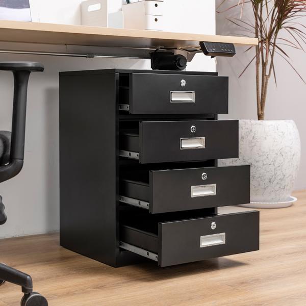 Quality Hot Sales 4-Drawer Small Steel Filing Cabinet Adjustable Home Office Workshop for sale