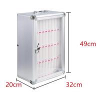Quality Student Aluminum Alloy Wall clear Acrylic Storage Lockable Mobile Phone Holder for sale