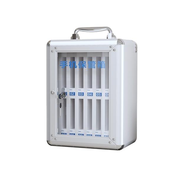 Quality Aluminum Alloy Flexible  Portable Cell Phone Box Portable Cell Phone Organizer  12 Cells Slots for Secure Storage for sale