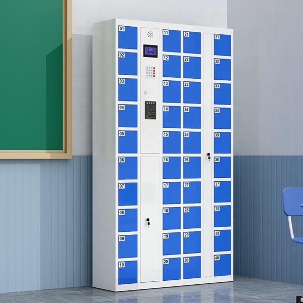Quality Convenient & Secure 40-Slot Steel Mobile Phone Locker Cabinet With Combination for sale