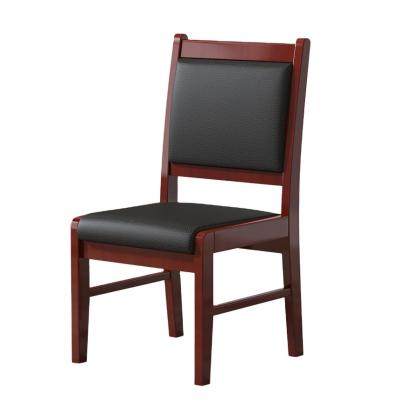 China Back Leather Chair with Wooden Frame for Conference Meeting Room Reception Chair Government Office Chairs for sale