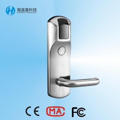 China Zinc alloy silvery high standard security hotel room door locks for sale