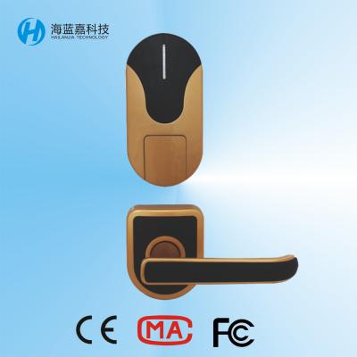 China High-level zinc alloy Golden hotel card lock suppliers systems for sale