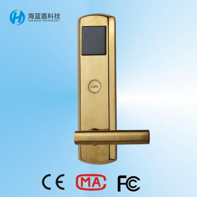China 285*74mm  304 all stainless steel high security hotel swipe card lock systems for sale