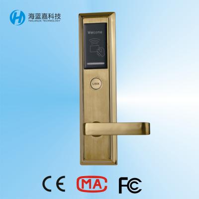 China 304 all stainless steel new arrival key card door lock system for sale