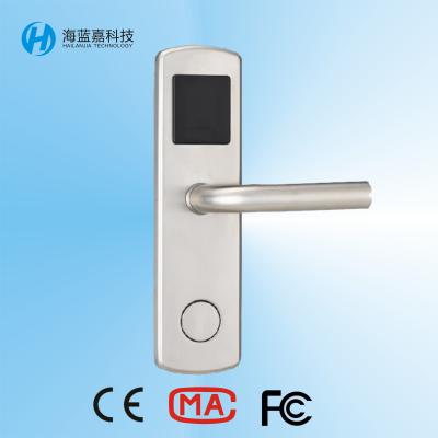 China RFID intelligent Stainless Steel Silvery hotel key card systems H001Z08-Y for sale