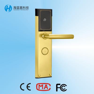 China 2016 golden and black 304 Stainless Steel hotel key lock systems for sale