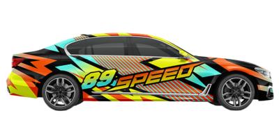 Cina 89 Speed 160g Custom Car Wrap Film Removable Glue Gloss Vinyl in vendita