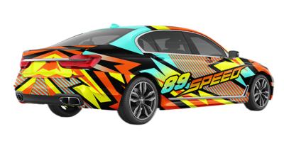 Cina 89 Speed 160g Custom Car Wrap Film Removable Glue Gloss Vinyl in vendita