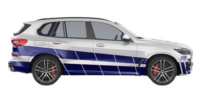 Cina 80 Micron Custom Car Wrap Film Intermittent Square Bar Double PE Coated Removable Glue Glossy Matte Vinyl in vendita
