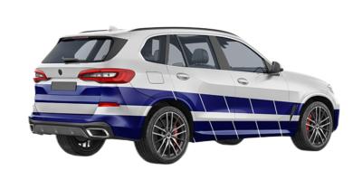 Cina 80 Micron Custom Car Wrap Film Intermittent Square Bar Double PE Coated Removable Glue Glossy Matte Vinyl in vendita