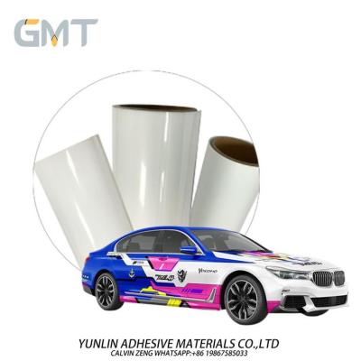 Китай Pink Mecha 160g Double PE Coated Vinyl Custom Car Wrap Film Roll Substitute To MPI 1105 продается