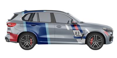 Cina Racer 83 Custom Car Wrap Vinyl 160g Double PE Coated Vehicle Wrap Bubble Free in vendita