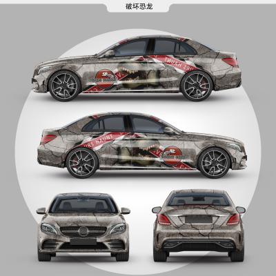 China Van de de Omslag Vinylfilm van de dinosaurus50mic Auto de Douaneontwerp voor Autolichaam Te koop