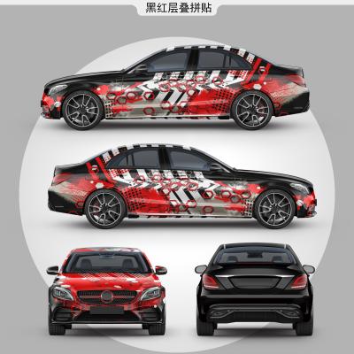 中国 赤くおよび黒い車の覆いのビニールのフィルム重合体の1.52m 60